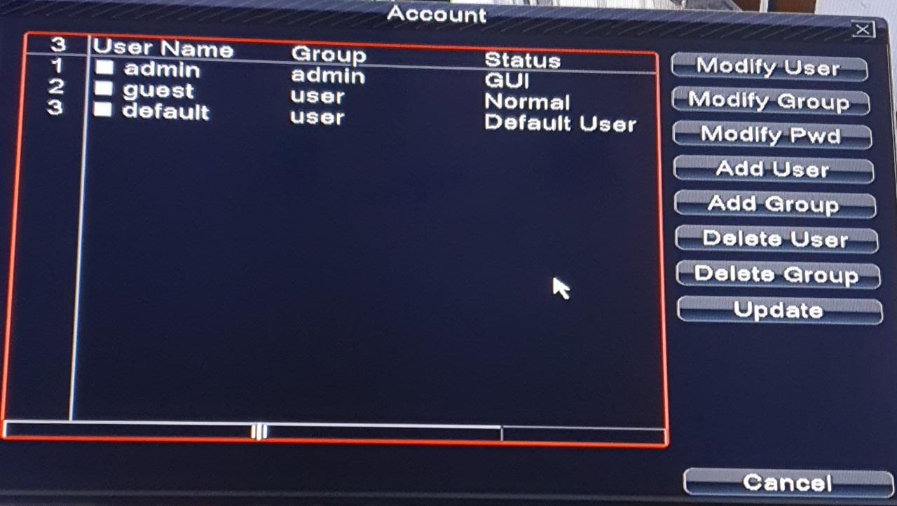 Account Managemen DVR/NVR CCTV AVSEYE – Mister Andre
